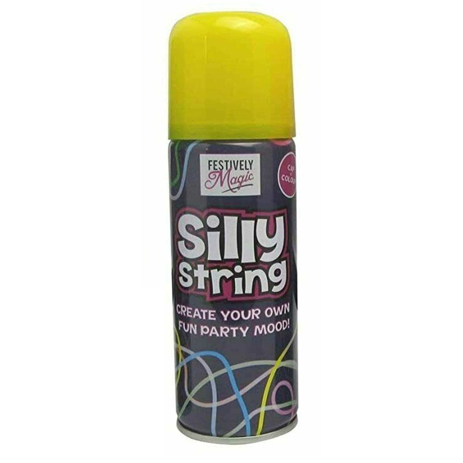 200ML PARTY SILLY STRING CAN MIXED COLOURS CRAZY COLOURFUL BIRTHDAY ...