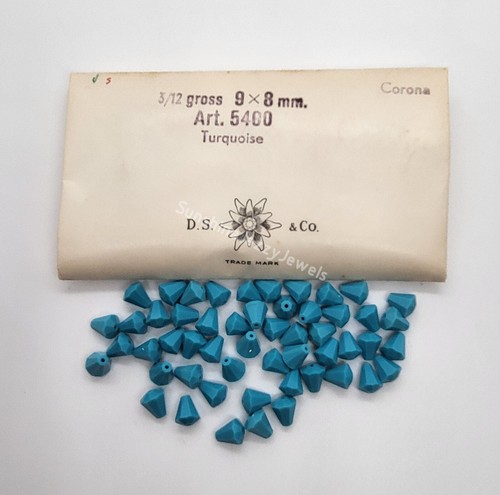 Factory Pack Swarovski Crystal Turquoise 9x8mm Cone Shape 5400 Beads ...