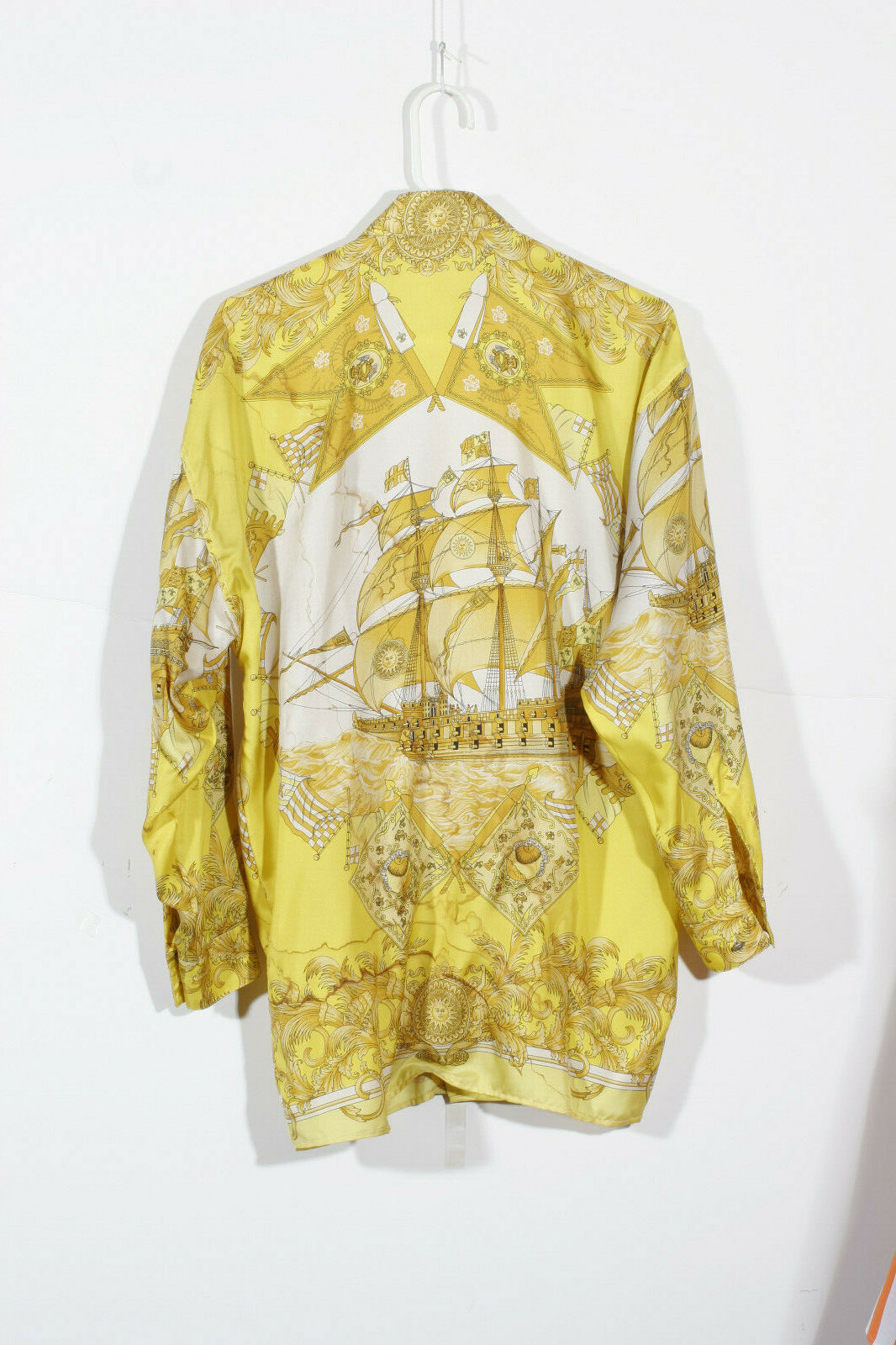 Versace V2 Classic Silk Shirt - Warship & Baroque Mo… - Gem
