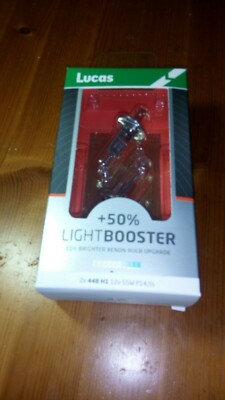2X Lucas LLX448 H1 Lightbooster Car headlight Xenon 50% Upgrade Bulbs | eBay UK