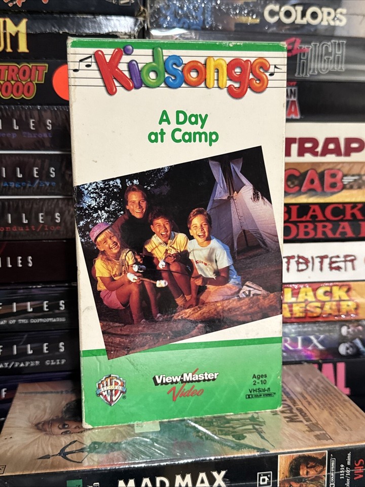 Kidsongs A Day At Camp VHS 1990 View-Master Video Sing-a-Long Tape Kids Children | eBay