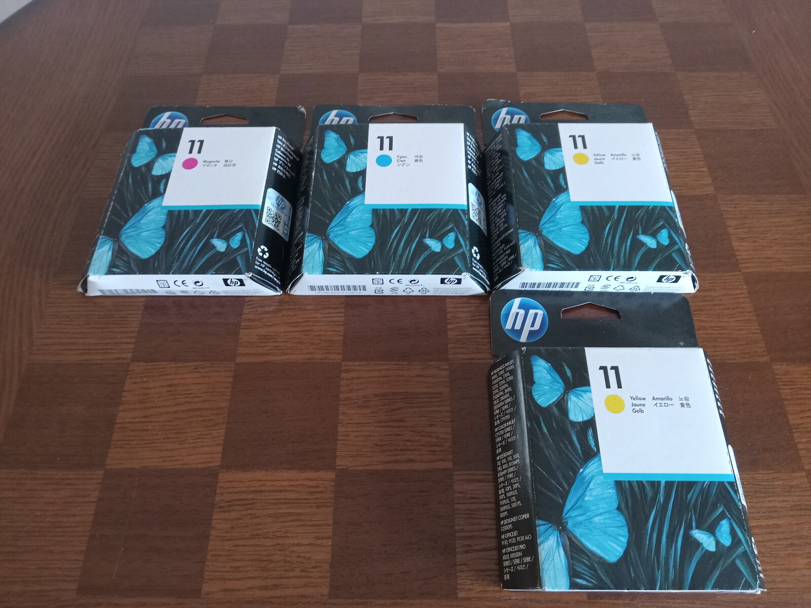 Genuine HP 11 C4811A C4812A C4813A C4813A Printhead Set of 4 UNOPENED ...