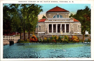 Sheldon Library of St. Paul's School Concord New Hampshire Postcard | eBay