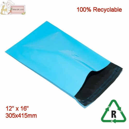 5 BABY BLUE Mailing Poly Postage Parcel Post Bags 12" x 16" Self Seal ...