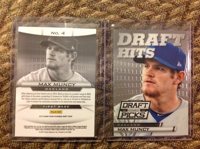 2013 Panini Draft Picks Prizm Max Muncy #4 Draft Hits Dodgers RC ...