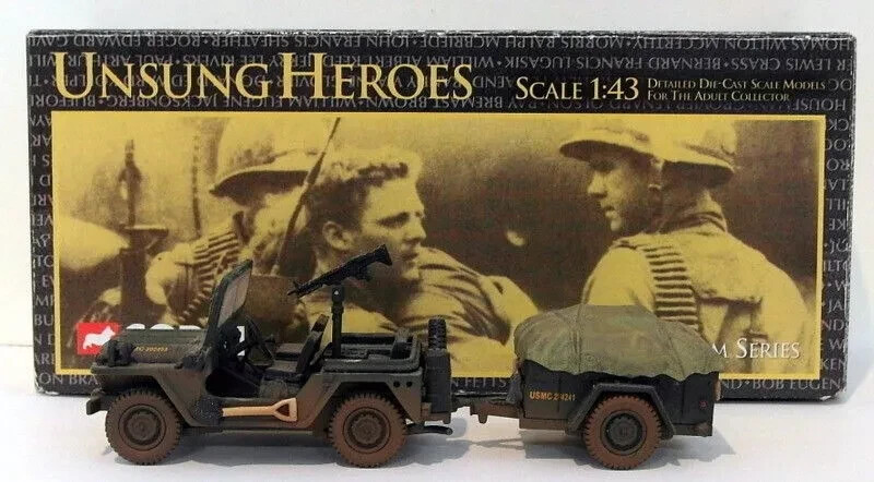 Unsung Heroes M151 A1 Mutt Utility Truck w/Machine Gun & Trailer, USMC ...