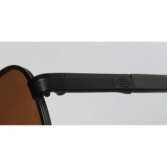 Harley Davidson Herren Pilot Sonnenbril le HD2038 02G Schwarz /Braun ...