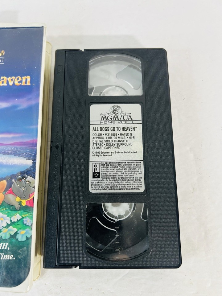 All Dogs Go to Heaven (VHS, 1994) Tested | eBay