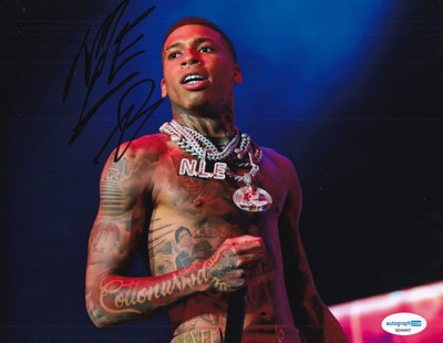 NLE CHOPPA signed (GANG BABY) autographed Rapper music 8X10 photo ACOA ...