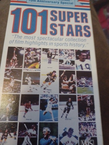 VHS - 101 Super Stars - Greatest Sports Legends 10th Anniversary ...