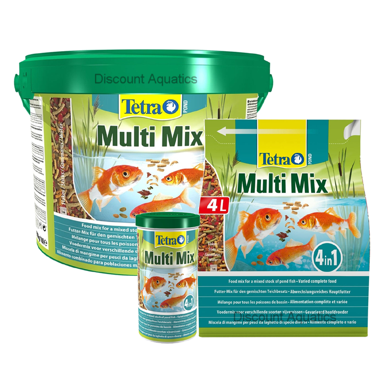 Tetra Pond Multi Mix Complete Food Blend 170g, 760g, 1900g 1L 4L 10L ...