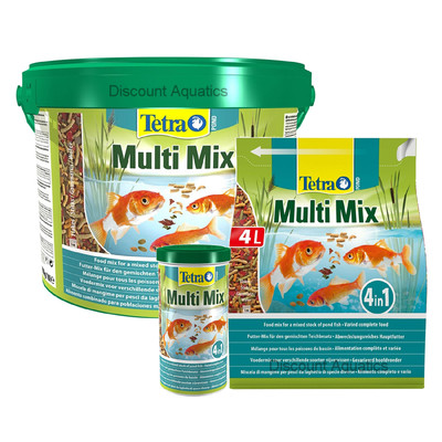 Tetra Pond Multi Mix Complete Food Blend 170g, 760g, 1900g 1L 4L 10L ...