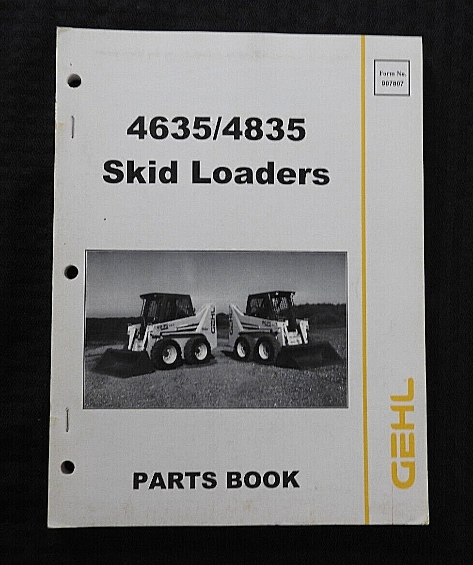 GENUINE GEHL SL4635 SL4835 TRACTOR SKID STEER LOADER PARTS MANUAL ...