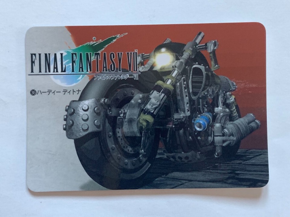 hardy daytona FINAL FANTASY VII FF7 SQUARE japanese card Japan Bandai ...