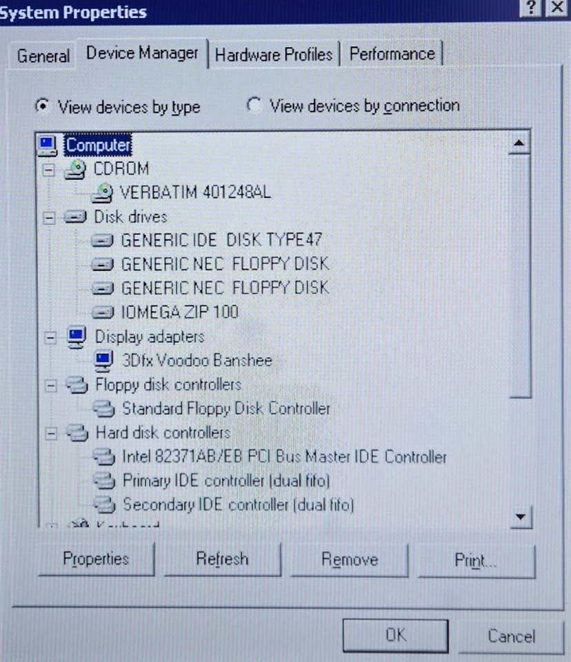 Windows 98 95 Gaming Computer 3DFX Voodoo AWE64 3.5 5.25 Floppy CDRW ...