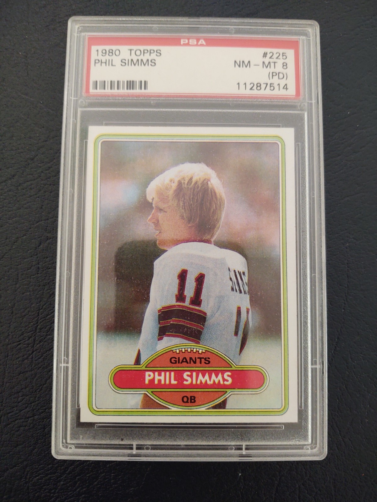 1980 Topps Phil Simms Rookie Card RC #225 PSA 8 NM-MT | eBay