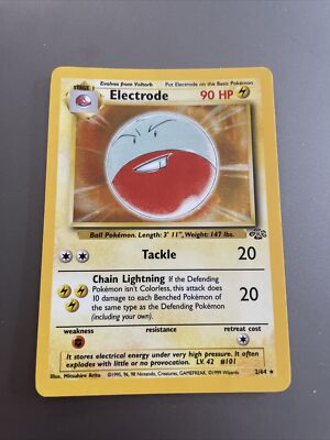 Pokémon TCG Electrode Jungle 2/64 Holo Unlimited Holo Rare | eBay
