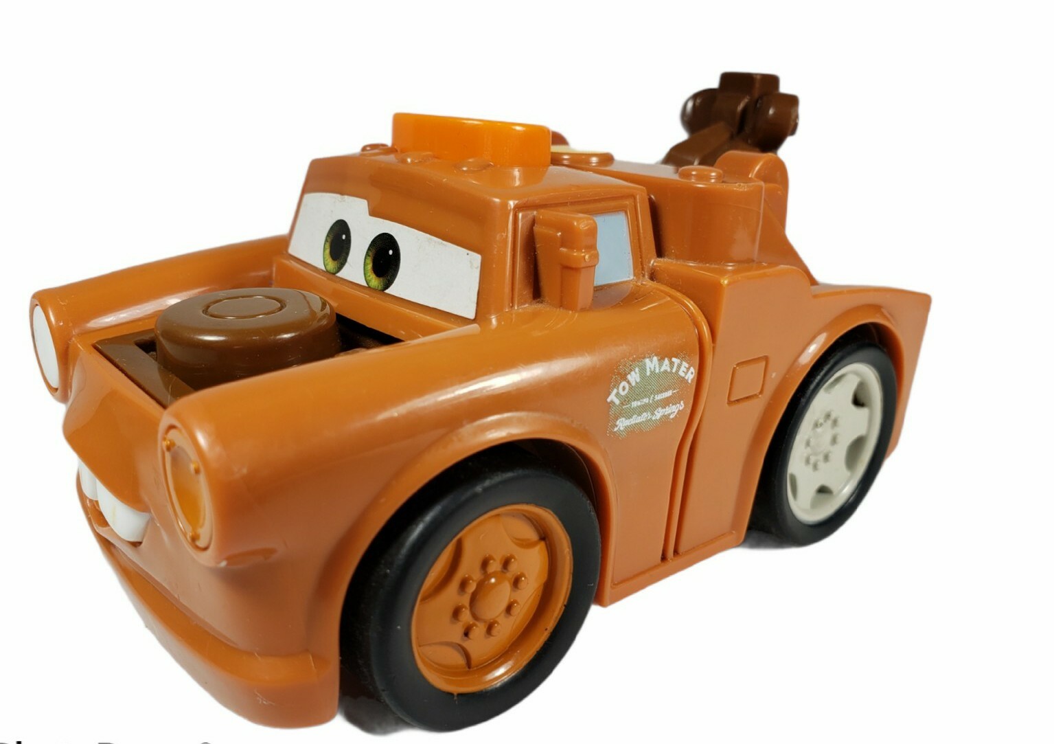 Disney Pixar Cars Tow Mater Lights & Sounds 11" Talking Wrecker Truck Works