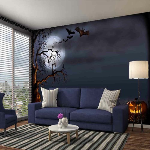 Moon Dark At Night Full Wall Mural Photo Wallpaper Printing 3D Decor ...