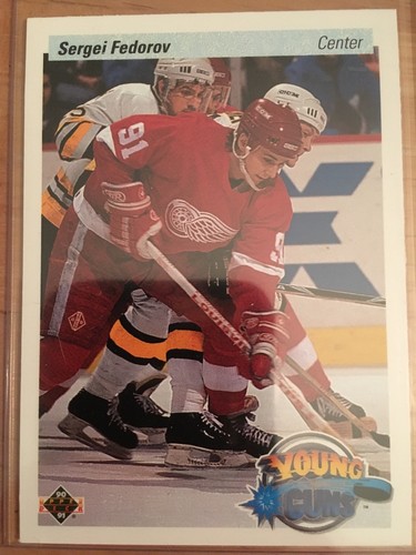 1990-91 Upper Deck - Young Guns Sergei Fedorov #525 (RC) for sale ...