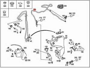 Genuine MERCEDES BBDC C219 S211 W211 CLS C219 Hose 2118600092 | eBay