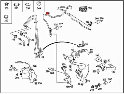 Genuine MERCEDES BBDC C219 S211 W211 CLS C219 Hose 2118600092 | eBay