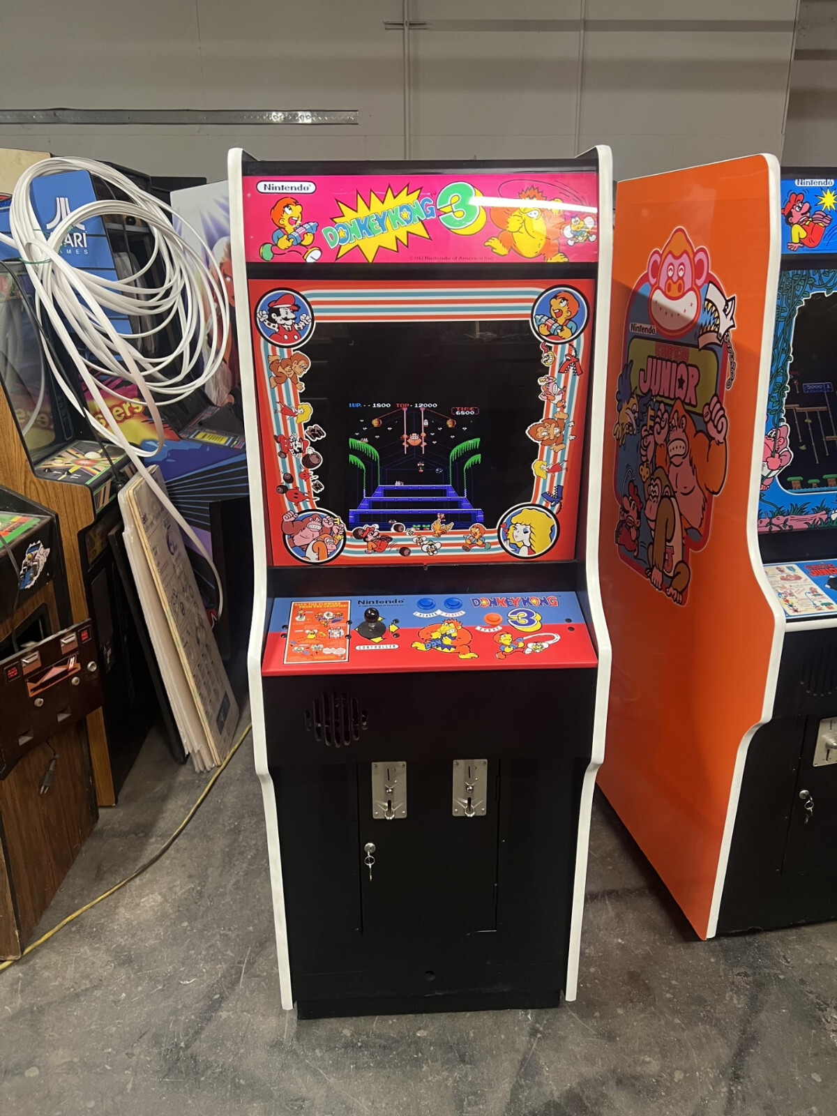 DONKEY KONG 3 ARCADE MACHINE by NINTENDO 1983 (Excellent) *RARE* | eBay