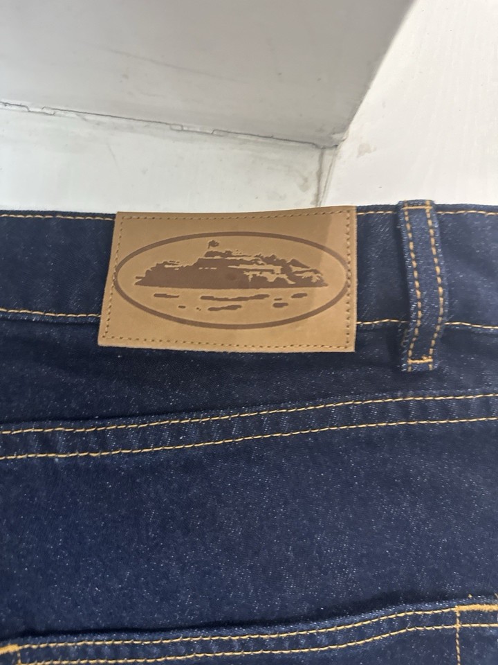 Corteiz CRTZ Denim Genes Script Baggy Jeans One Wash Size 38 NWT | eBay