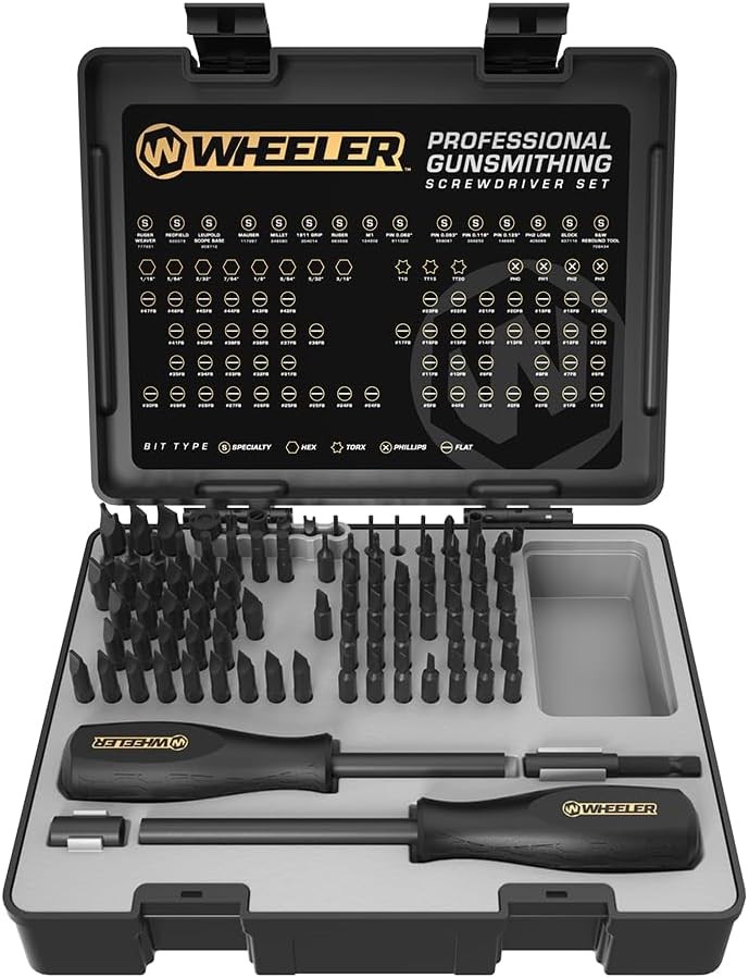 Wheeler 89 Piece Gunsmithing Screwdriver Set with Durable Construction ...