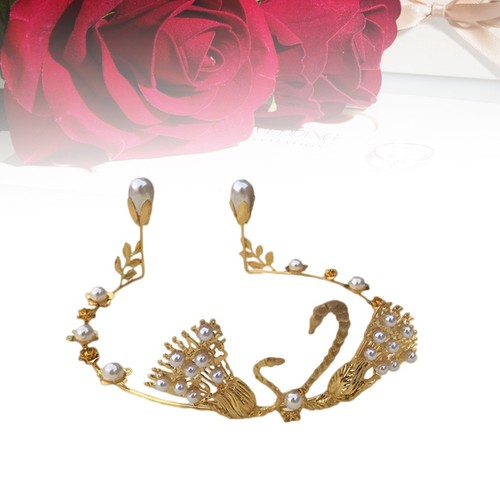 1PC Baroque mariée couronne perle gâteau couronne mariage fête d ...