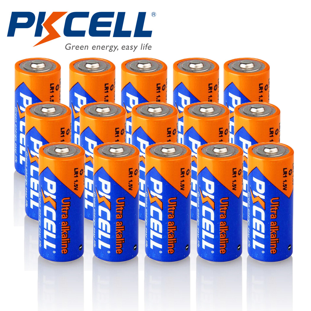 LR1 N Batteries 1.5V MN9100 910A AM5 E90 KN Alkaline for Clocks 15pcs ...