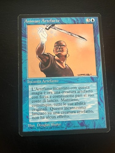 MTG ANIMATE ARTIFACT EXC ANIMARE ARTEFATTO FBB 1 EDIZIONE BLACK BORDER ...
