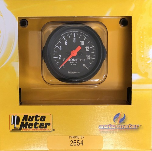 Auto Meter 2654 Z-Series Pyrometer EGT Gauge Kit 0-1600 F 2 1/16 ...