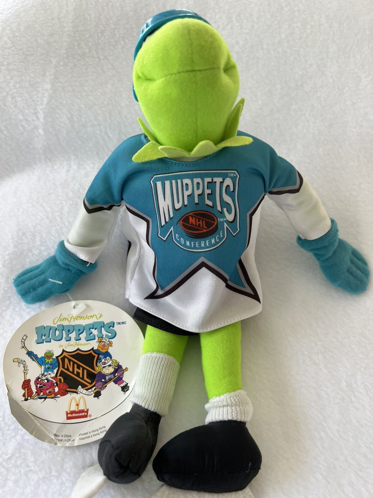 Kermit the Frog NHL Hockey Plush Doll Muppets 12" McDonalds Collectible ...