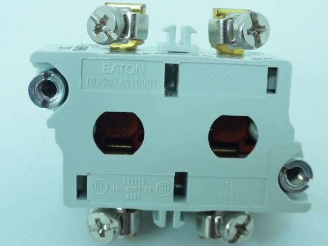 190050 New In Box; Eaton 10250T3 Contact Block; Dpst; 2NC; 3A; 230VAC ...
