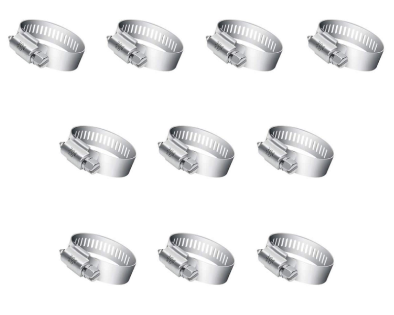 Micro Hose Clamps Reliable Small Fuel Line Air Vacuum Heavy Duty Steel ...