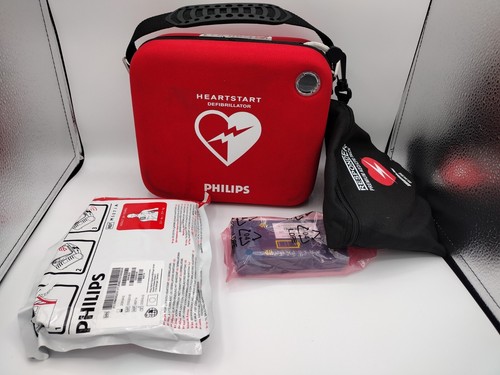 Philips HeartStart HS1 M5066A OnSite AED Defibrillator New Batt & new ...
