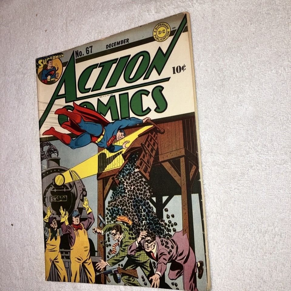 Action Comics #67…Very Nice Copy 1944….Very Rare! 80 Years Old!!! | eBay
