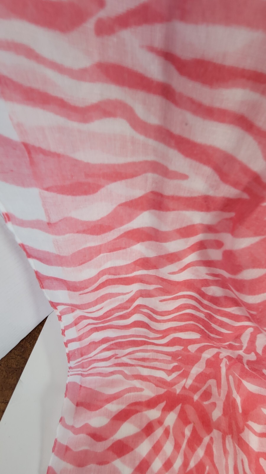 Pink Zebra Print Sheet Scarf Rectangle - Gem