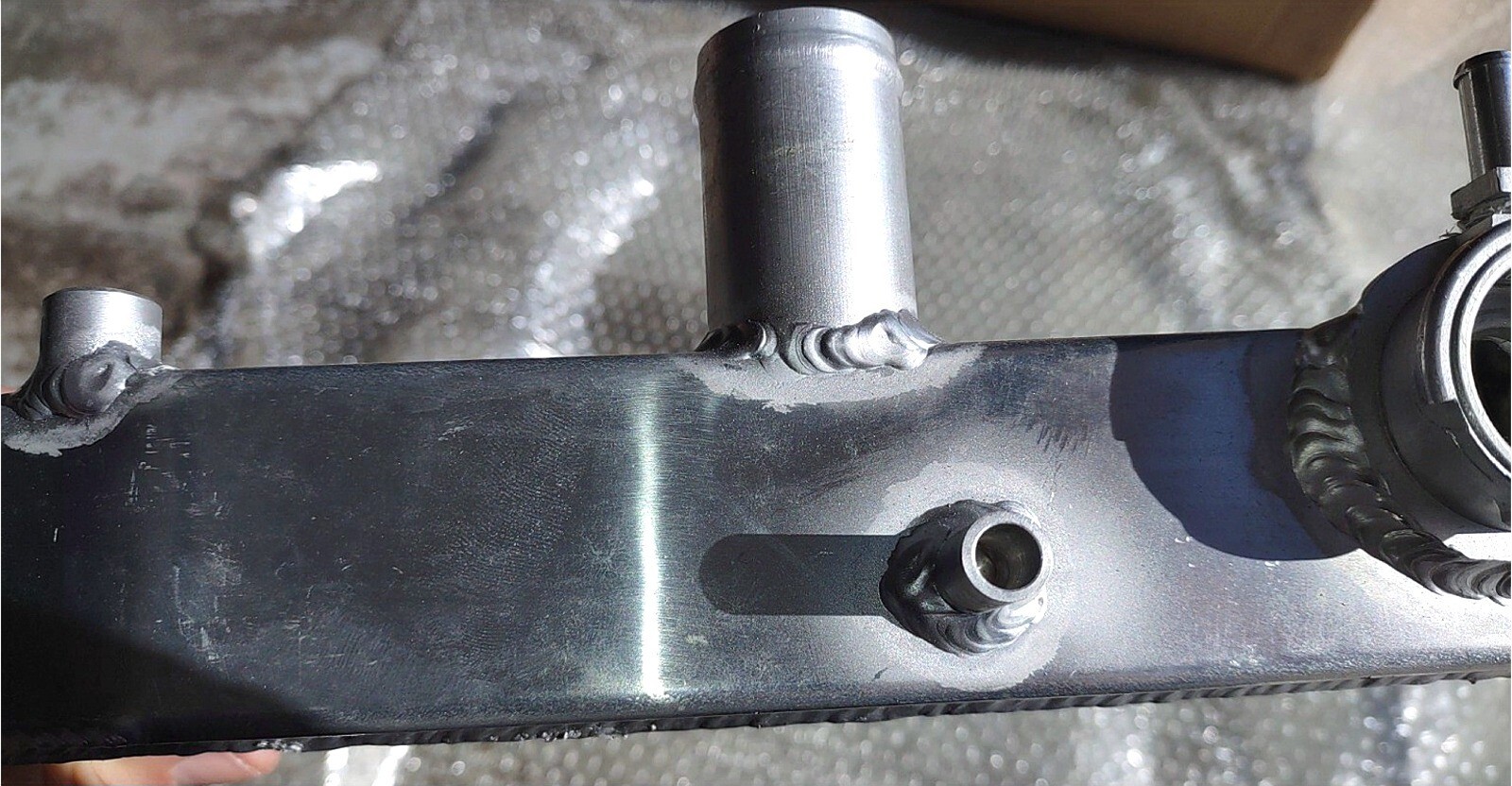 DUNE BUGGY ALUMINUM RADIATOR WITH ELECTRIC FAN AND ADJUSTABLE CONTROL ...