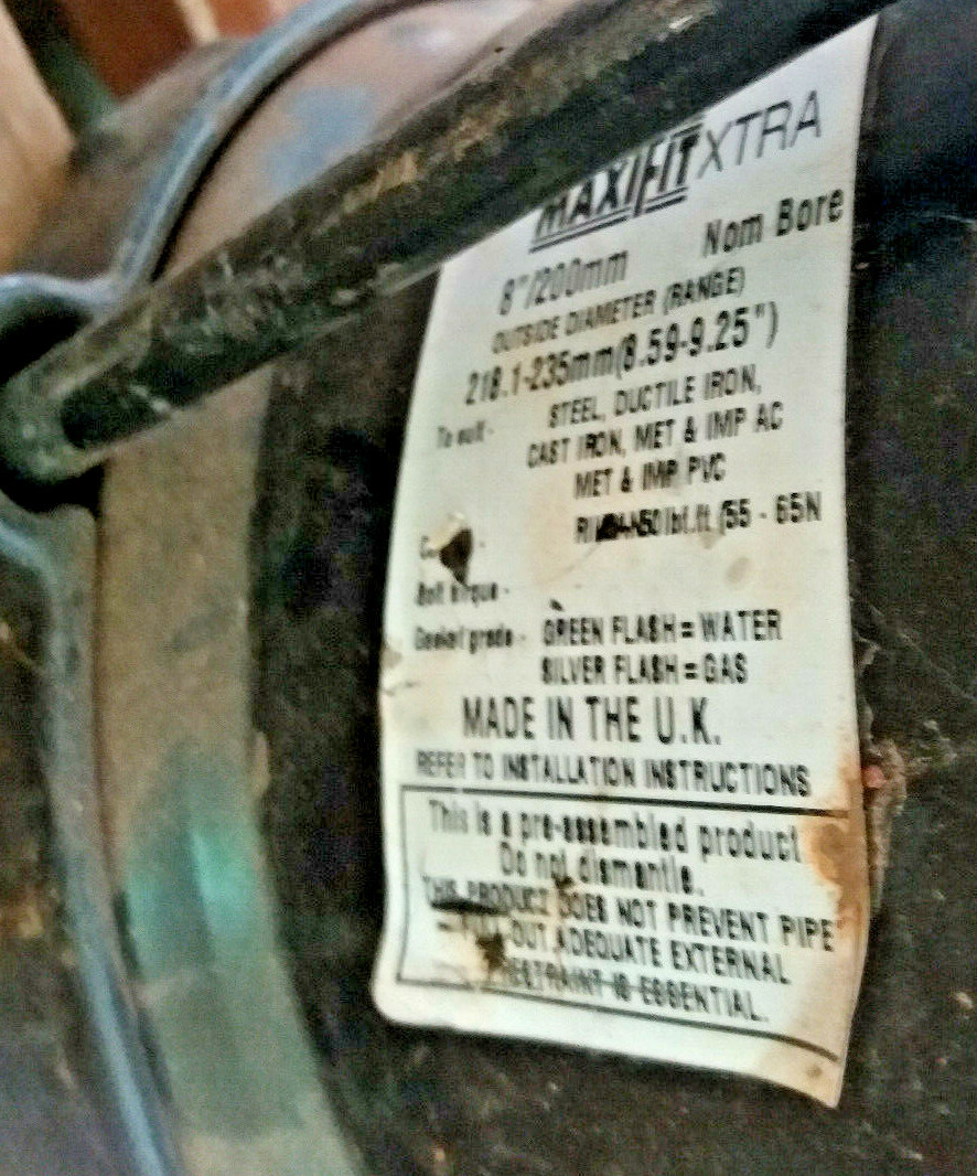 NOS Viking Johnson 8"/200mm MaxiFit Xtra Coupling 8.59"-9.25"/218.1 ...