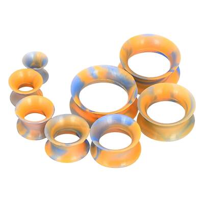 2/16PCS Soft Silicone Ear Gauges Earskin Plugs Tunnels Ear Expander Kit ...