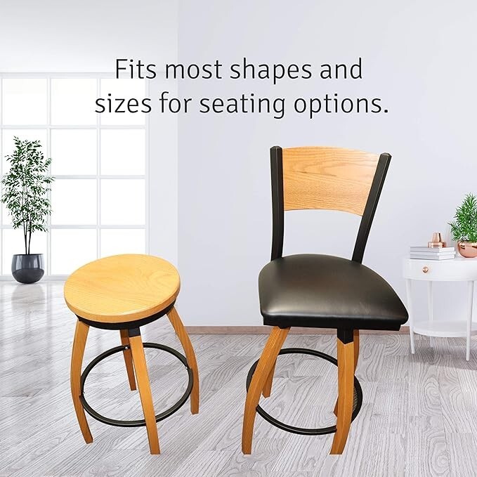 #84FP - 6.75" Bar Stool Swivel Square Round Bottom Plate(FLAT) H/D 500 ...