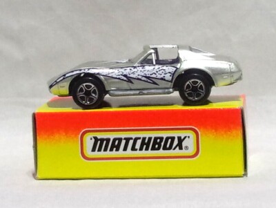 MJ7 Matchbox - Yellow Box - MB58 Chevrolet Corvette - Silver | eBay