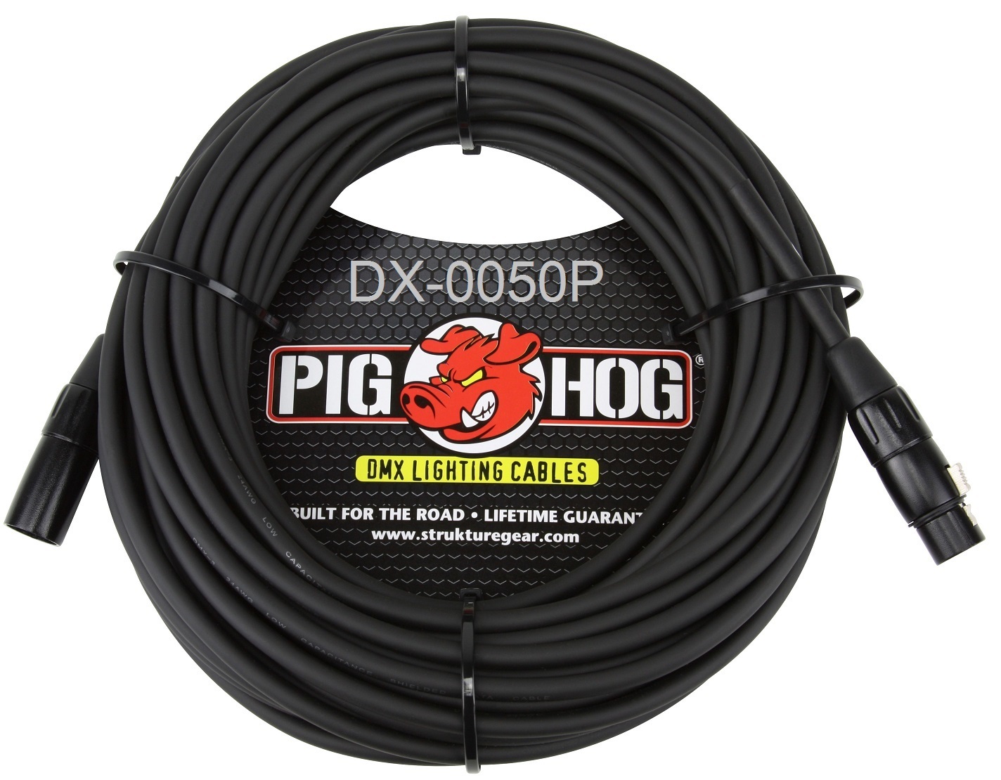 50ft Pig-Hog XLR 3-Pin M/F DMX Shielded Stage Lighting Data Cable, DX ...
