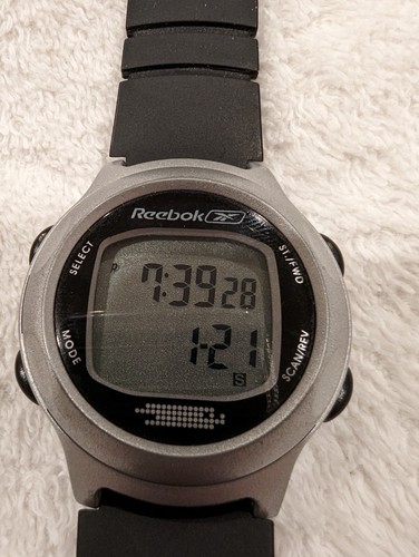 Vintage Reebok Men's Digital Sports Watch with Black Strap | eBay