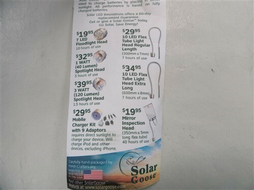 SOLAR GOOSE ULTIMATE LIGHT BASE & 3 WATT 120 LUMEN SPOT HEAD SET | eBay