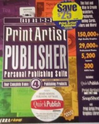 Print Artist: Publisher Personal Publishing Suite 4.5 PC CD create ...
