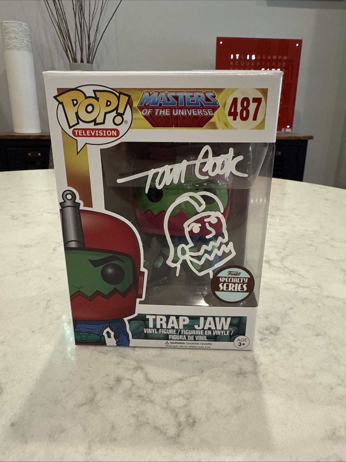 Trap Jaw Funko Pop Signed Tom Cook Character Sketch MOTU Masters Of The ...