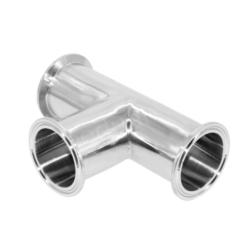 2" Tri Clamp Tee 3 Way Stainless Steel 304 Sanitary Fitting (51mm Pipe ...